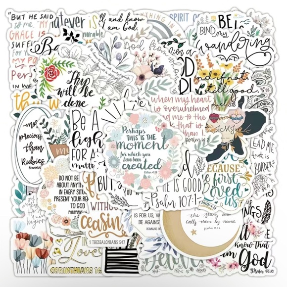 Office | 5 Waterproof Biblical Stickers | Poshmark